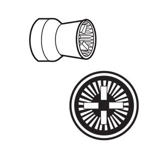 Prophy Cups Non-Latex Ribbed Webbed Snap On Soft — MEDLEE