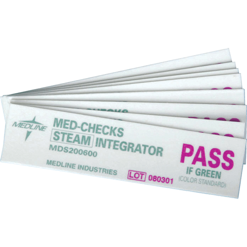 Med-Checks Class 5 Steam Integrator Strips 3.5 in 250/bag — MEDLEE