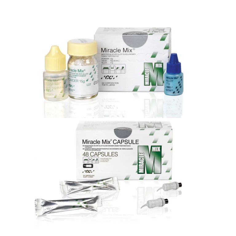 GC AMERICA Miracle Mix Silver Alloy GI Cement Restorative Crown & Core ...