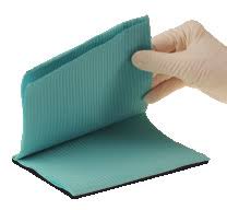 CROSSTEX Sani-Tab Chain-Free Patient Towels Blue 400/case — MEDLEE