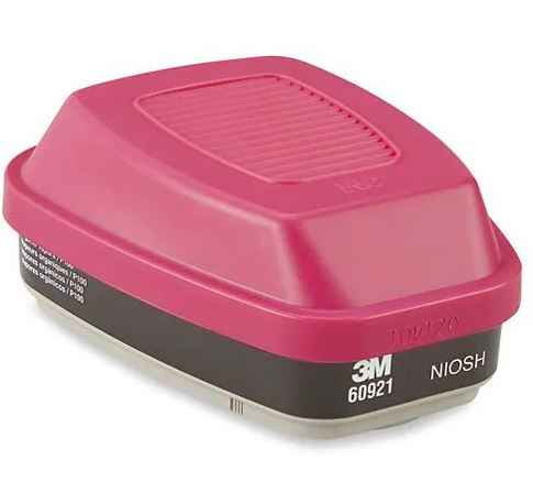 3M 60921 Organic Vapor Cartridge/Filter Combo P100, 2 pieces/package ...