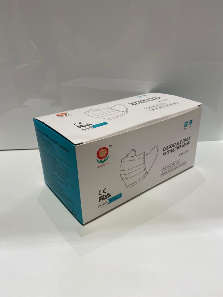 Earloop Face Mask, 3-PLY, 2000 pcs (Boxed) — MEDLEE