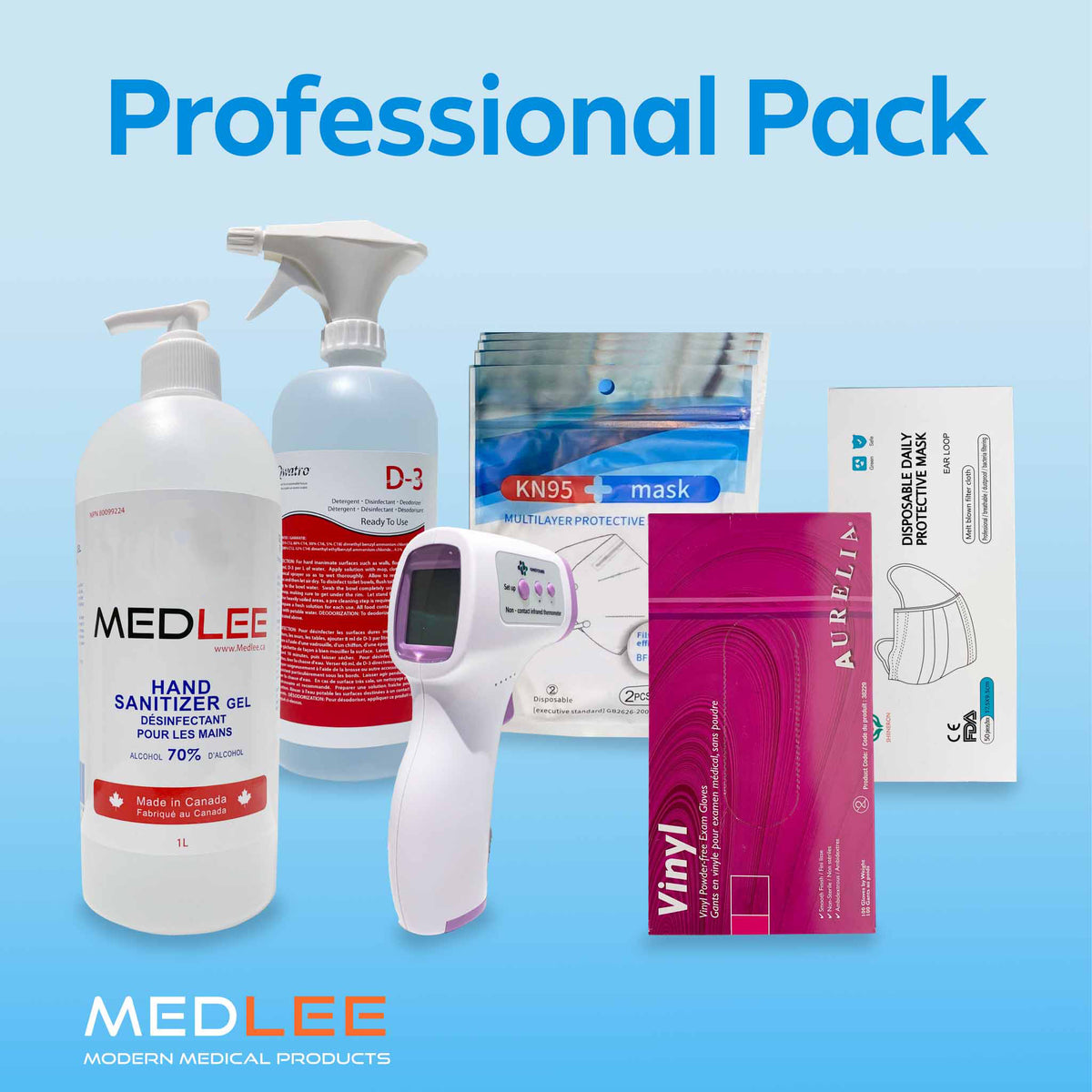 PPE Professional Pack-Professional Protective Equipment Value Pack — MEDLEE